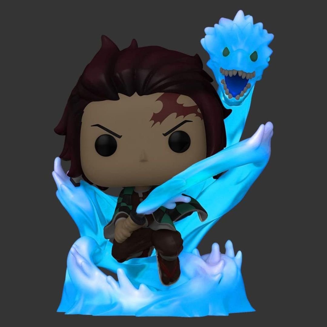 AQUI El Asombroso Tanjiro con Dragon de Agua Funko Pop que Brilla en la ...